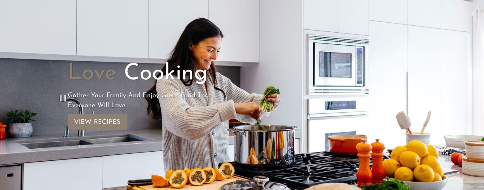 Recipe Blog Hero Section